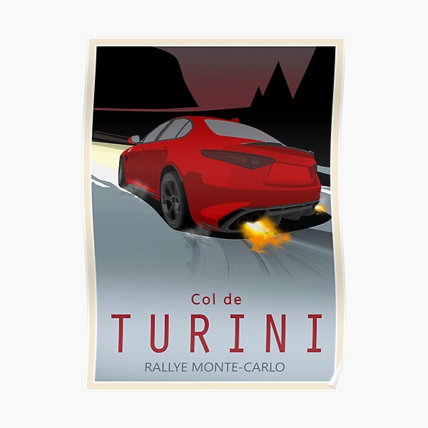 "Col de Turini Manifesto" Poster by Subspeed | Redbubble