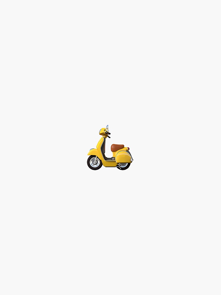 "moped emoji" Sticker by ronaldregsie5 | Redbubble