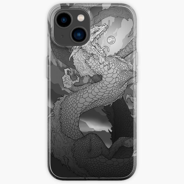 "Greyscale Dragon" iPhone Case for Sale by Lias-Art-Stuff | Redbubble