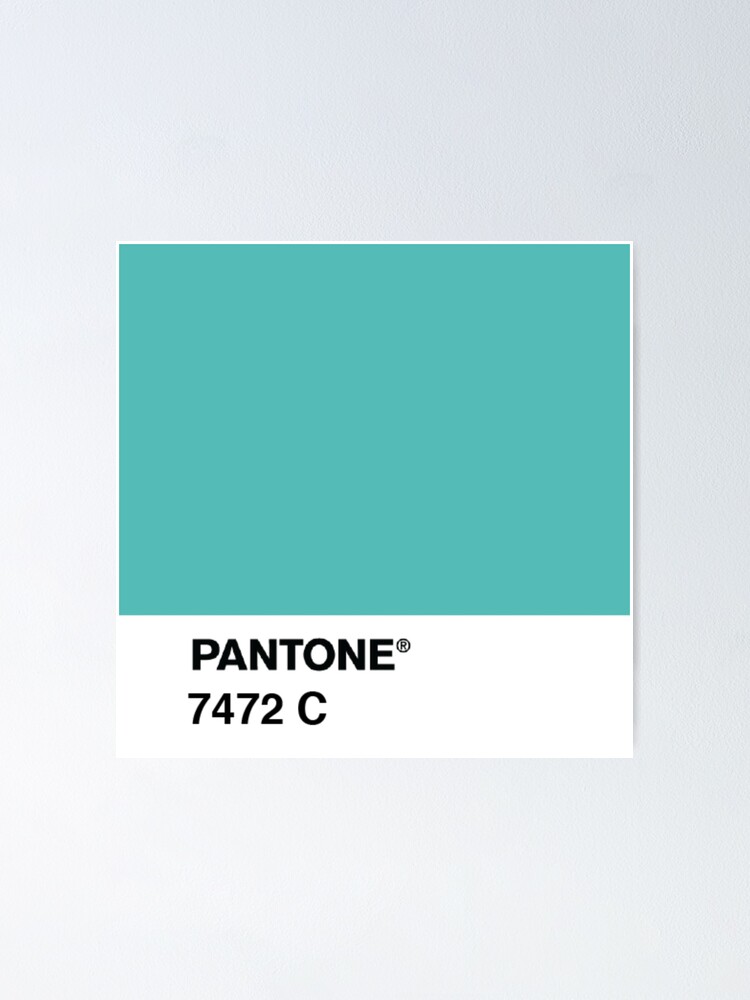 "Pantone 7472 C" Poster for Sale by unabeara | Redbubble