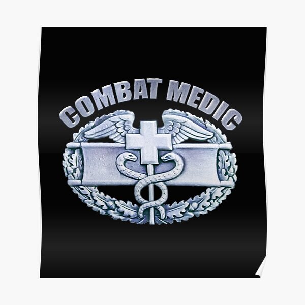 "Combat Medic Badge (2)" Poster for Sale by Skyviper | Redbubble