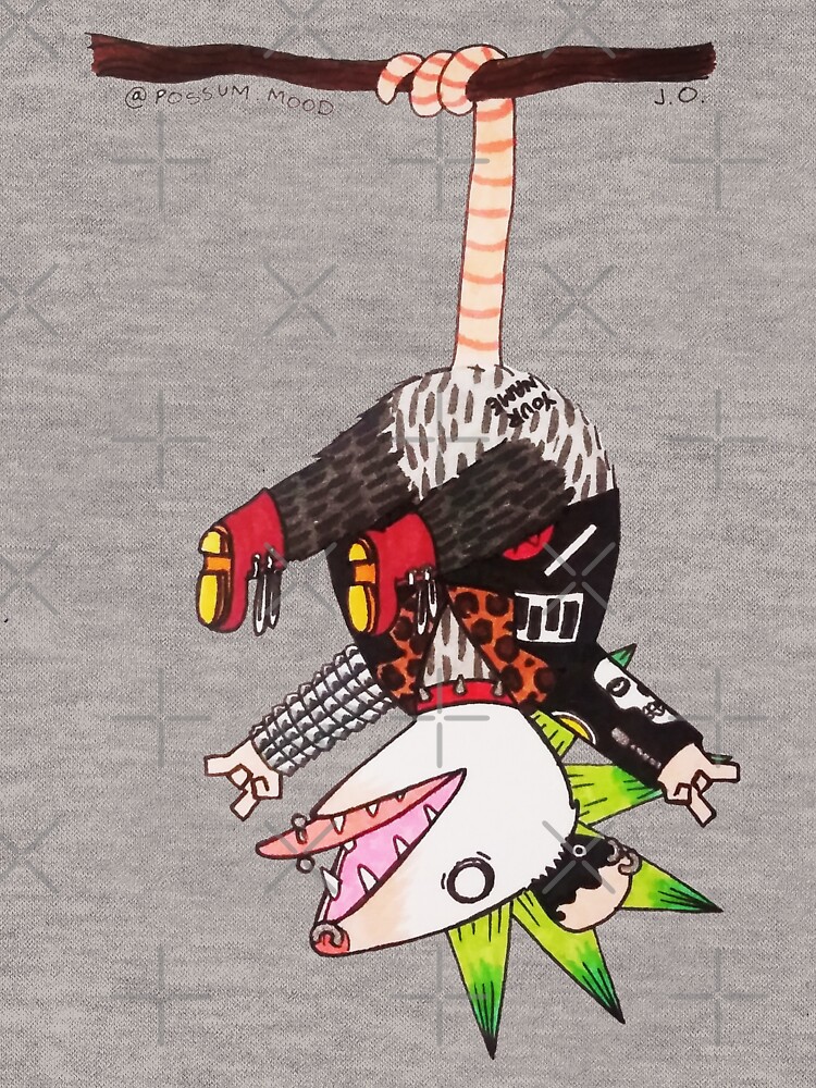 "Punk Possum" Lightweight Hoodie for Sale by possum-mood | Redbubble