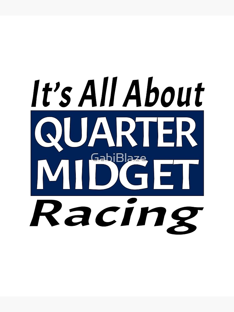 "Quarter Midget Racing Car Youth and Kids Blue Midget Racing Apparel ...