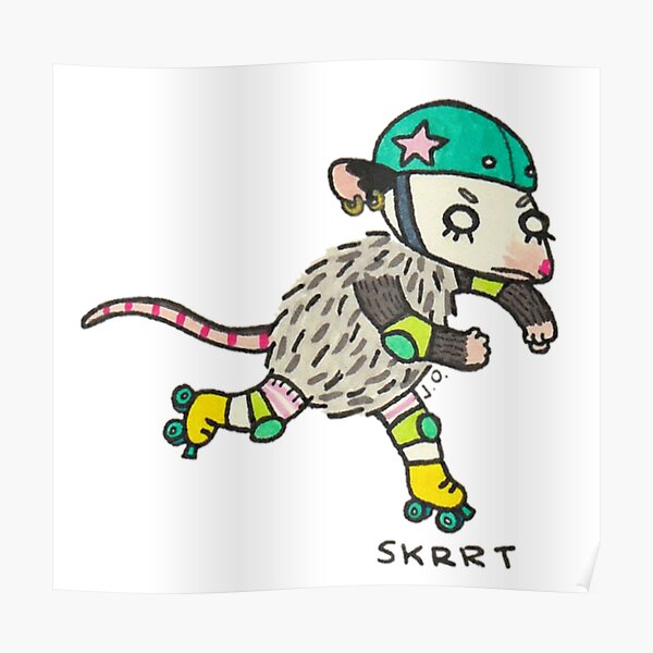 "Skrrt Skrrt" Poster by possum-mood | Redbubble