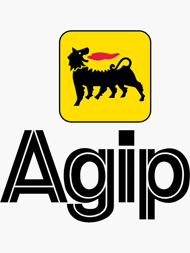 "agip" Sticker for Sale by mmadariu | Redbubble