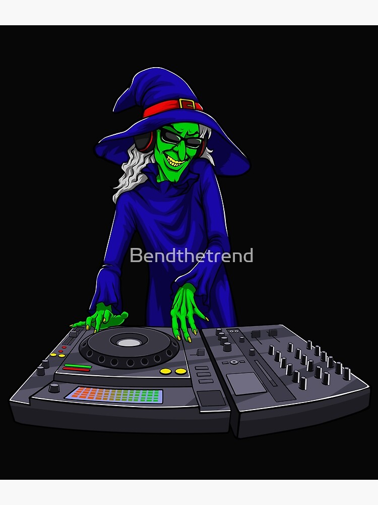 "Witch DJ Turntable Music Novelity Equalizer" Poster by Bendthetrend ...