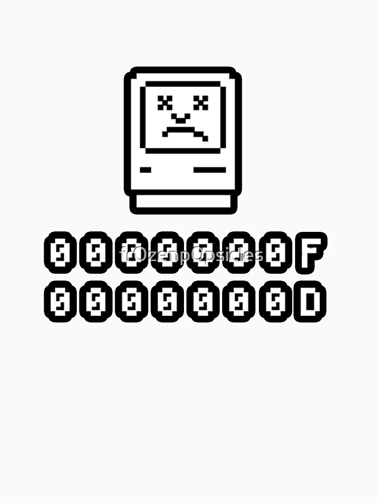 "SAD MAC" T-shirt for Sale by fr0zenp0psicles | Redbubble | sad mac t ...