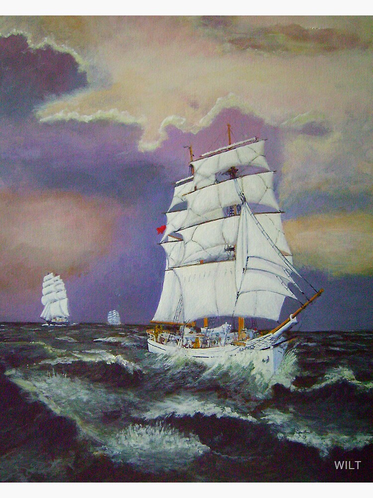 Lámina fotográfica «Astrid lidera en Tall Ships.» de WILT | Redbubble