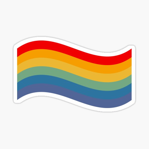 "Retro Pride Flag" Sticker by mauritzbjorkman | Redbubble