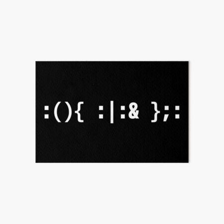 Lámina rígida for Sale con la obra «Bash Fork Bomb - Hackers que usan ...