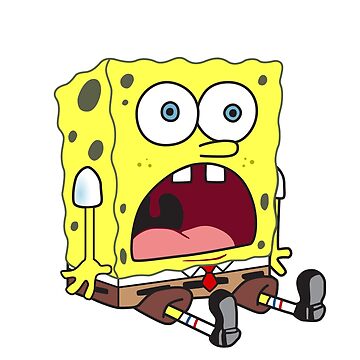 "Shocked Spongebob" Art Board Print for Sale by courtneylouix | Redbubble