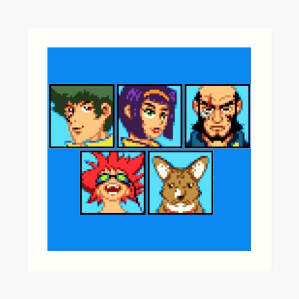 "Pixel Cowboy Bebop" Art Print for Sale by bepis-lemiao | Redbubble