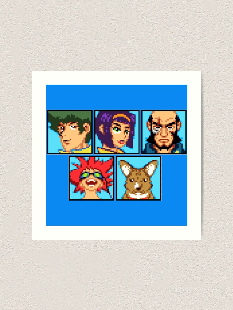 "Pixel Cowboy Bebop" Art Print for Sale by bepis-lemiao | Redbubble