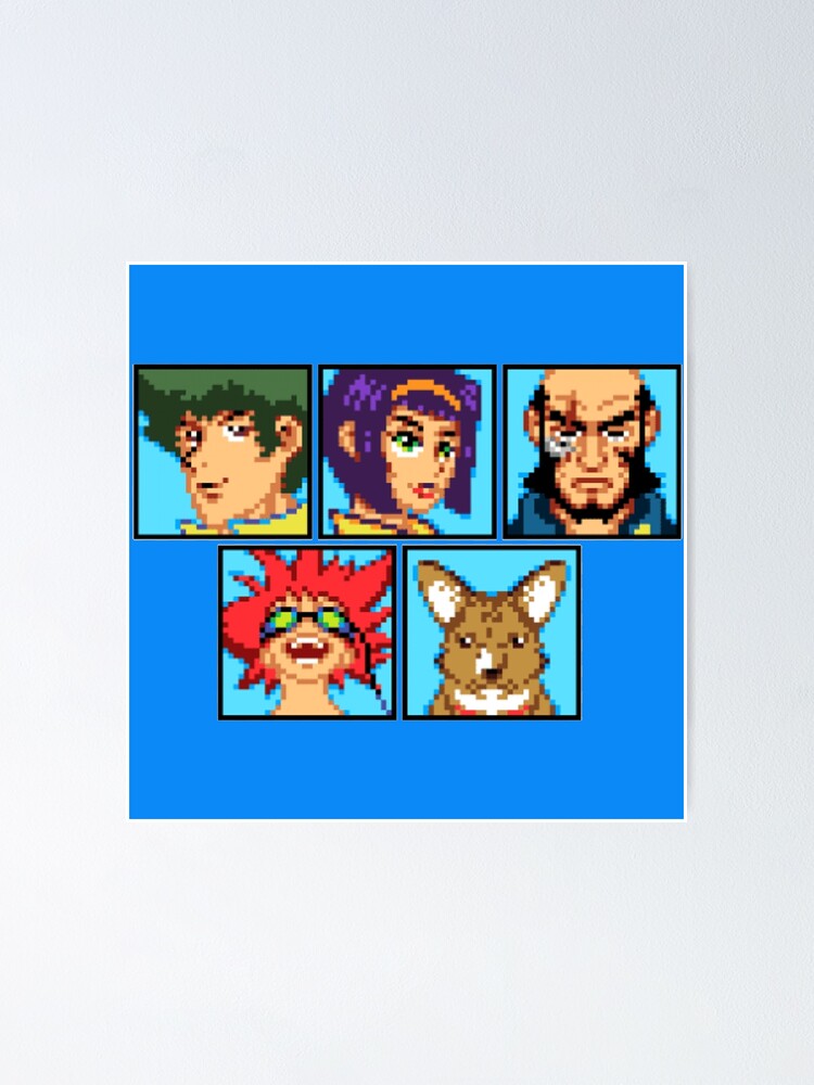 "Pixel Cowboy Bebop" Poster for Sale by bepis-lemiao | Redbubble