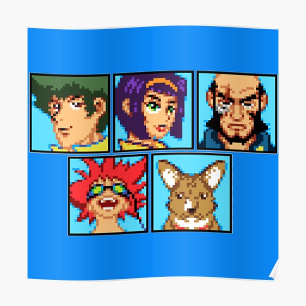 "Pixel Cowboy Bebop" Poster for Sale by bepis-lemiao | Redbubble