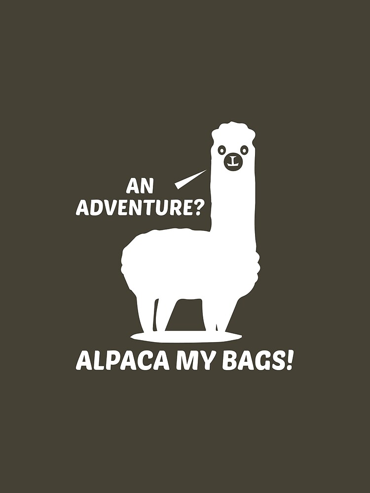 "Alpaca My Bags" Drawstring Bag for Sale by AmazingVision | Redbubble
