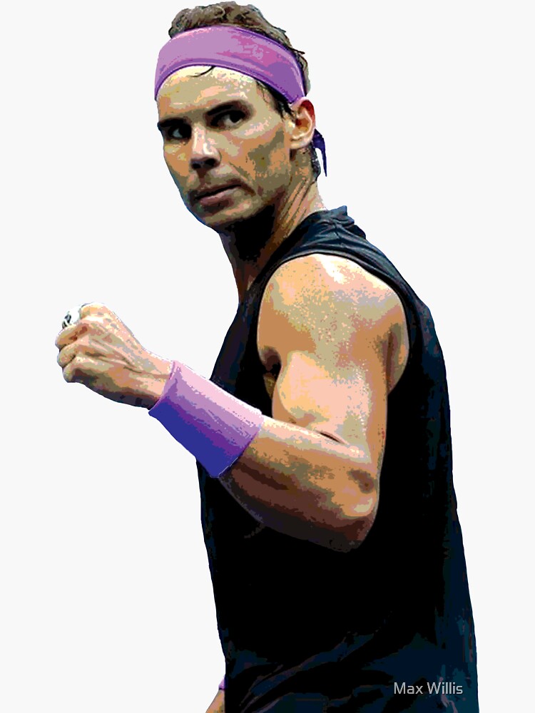 "Rafa" Sticker for Sale by Max Willis | Redbubble