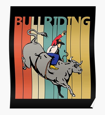 Bull Riding Posters | Redbubble