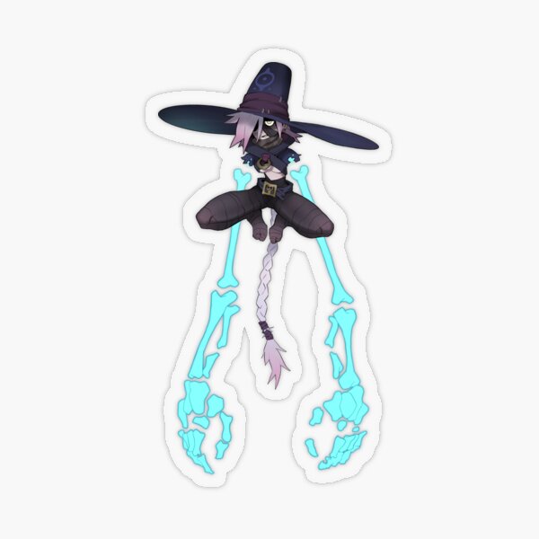 "Necromancer witch" Sticker by Forestbox | Redbubble