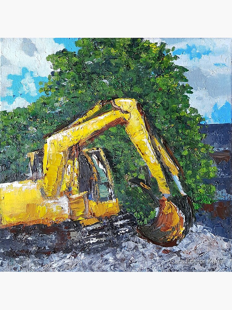 "Yellow Digger" Art Print by carafosterkarim | Redbubble