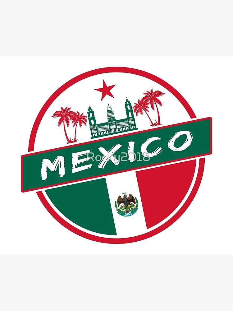 "Mexico circle with national flag" Poster for Sale by Rocky2018 | Redbubble