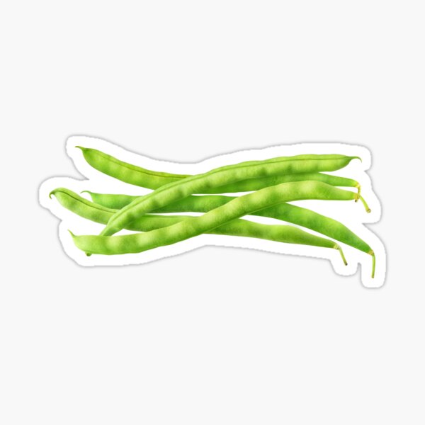 "Green beans" Sticker by 6hands | Redbubble