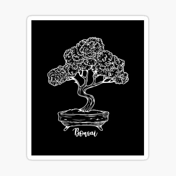 "Bonsai" Sticker for Sale by Teequeque | Redbubble