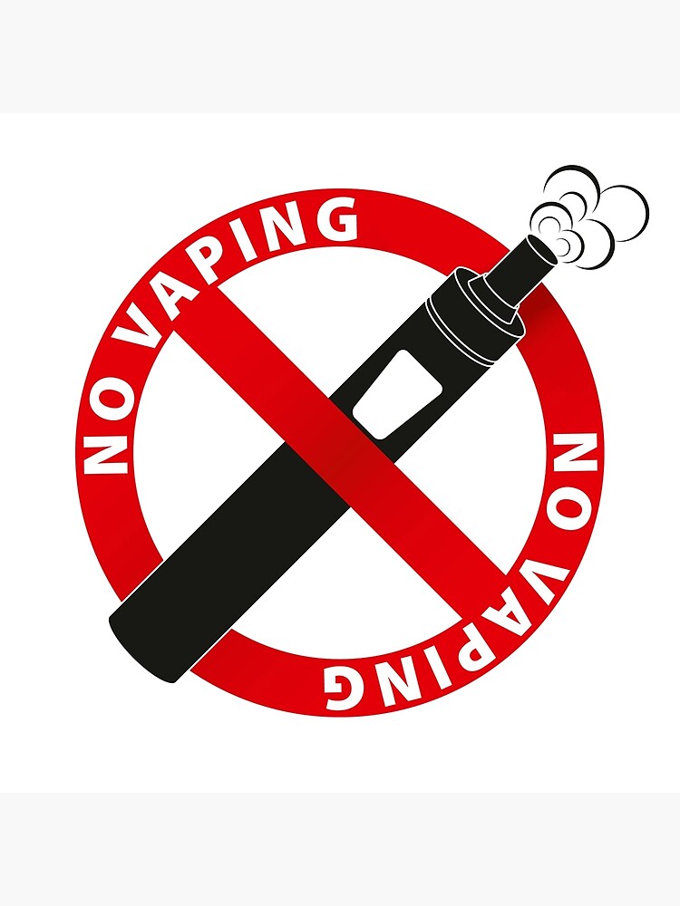 "No Vaping" Poster by MisterStone | Redbubble