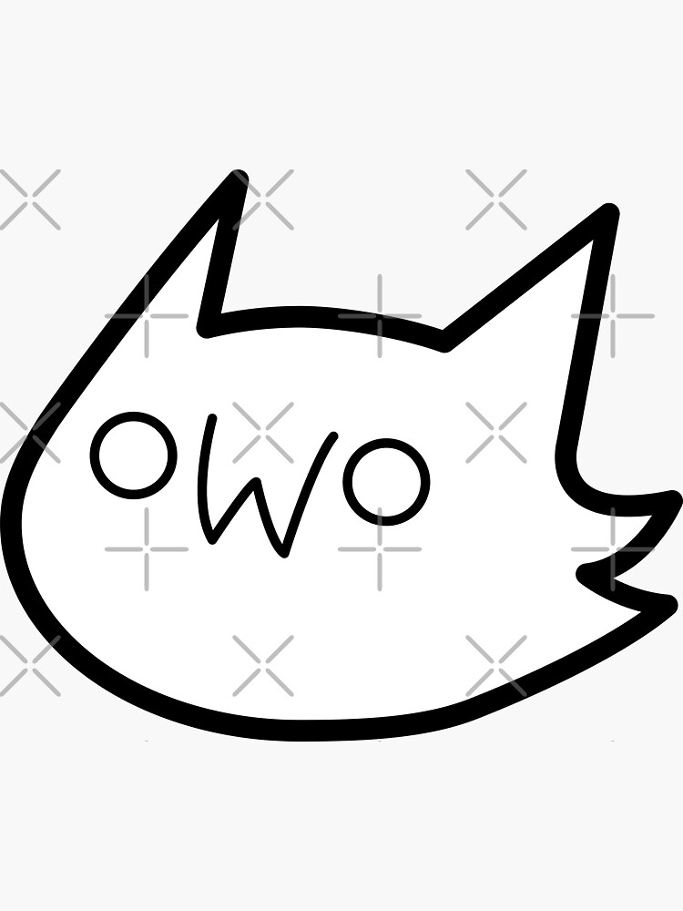 "OwO" Sticker by ratcuz | Redbubble