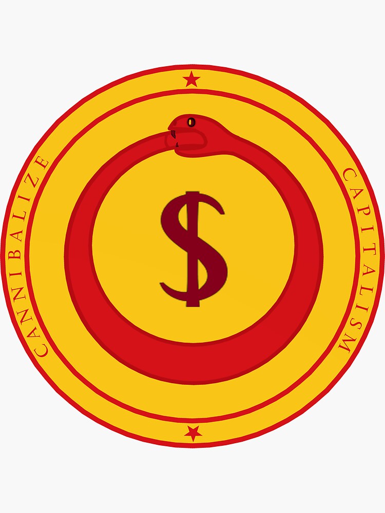 "Cannibalize Capitalism" Sticker for Sale by EijaOL | Redbubble