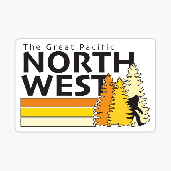 "PNW" Sticker by CryptidVinyls | Redbubble