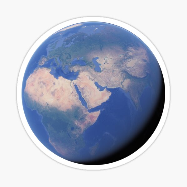 "WORLD GLOBE" Sticker for Sale by CharlieCreator | Redbubble