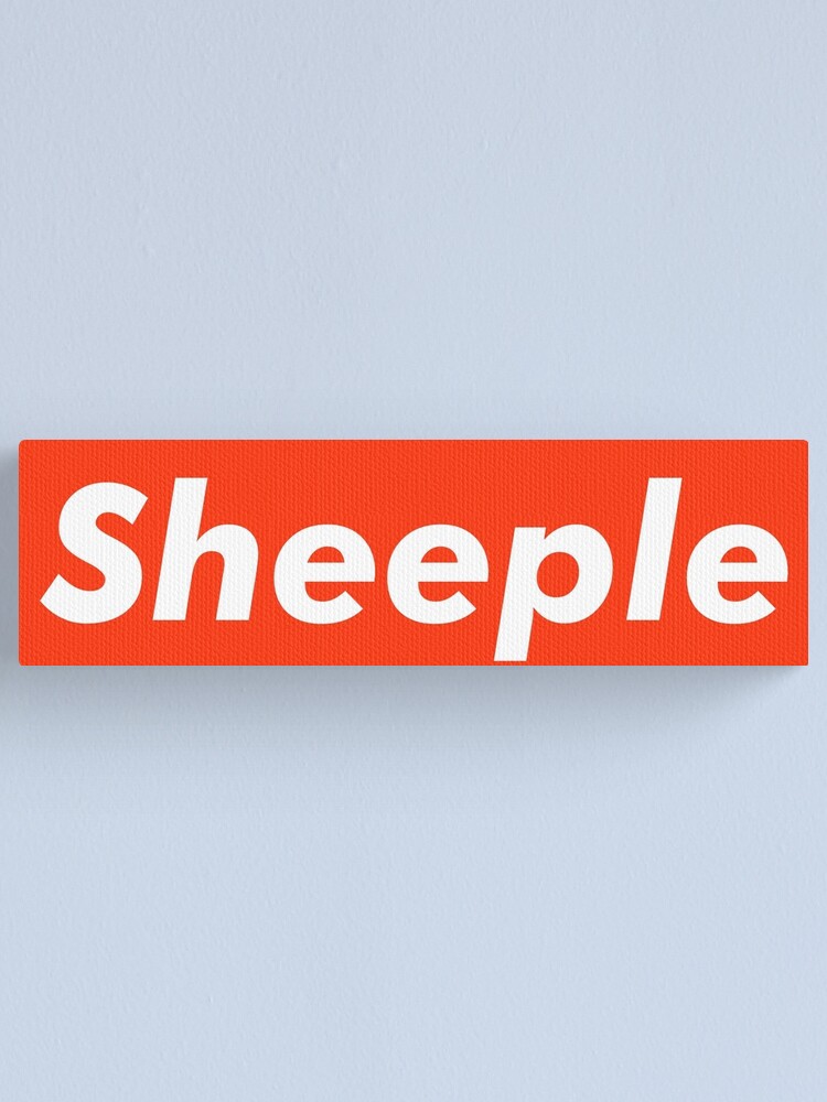 "Sheeple" Canvas Print for Sale by arnoldkim | Redbubble