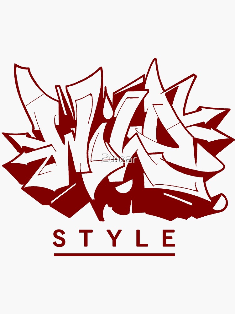 "Wild Style" Sticker for Sale by 2wear | Redbubble