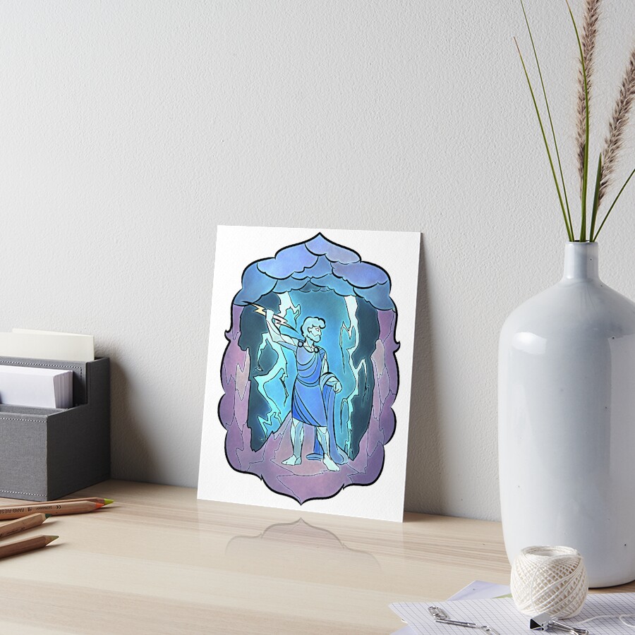"Stained Glass: Zeus" Art Print for Sale by OSPYouTube | Redbubble