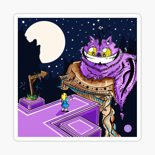 "We All Go Mad" Sticker for Sale by ehibbard2001art | Redbubble