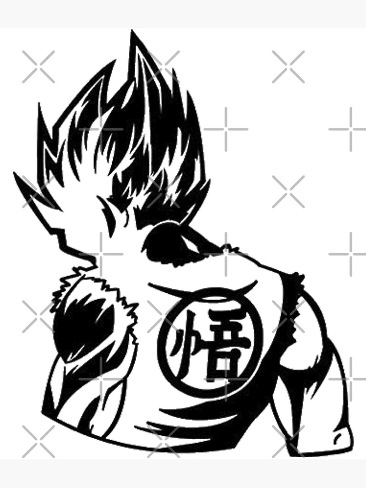 "Vegeta Back Logo" Poster for Sale by MrMiyagi | Redbubble
