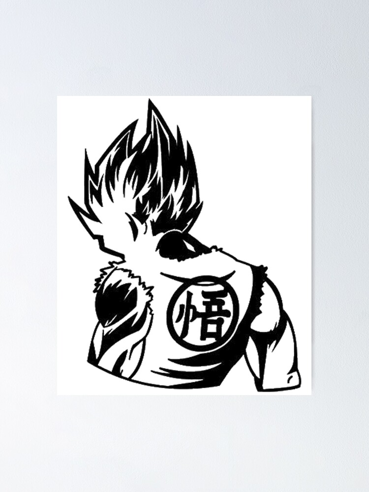 "Vegeta Back Logo" Poster for Sale by MrMiyagi | Redbubble