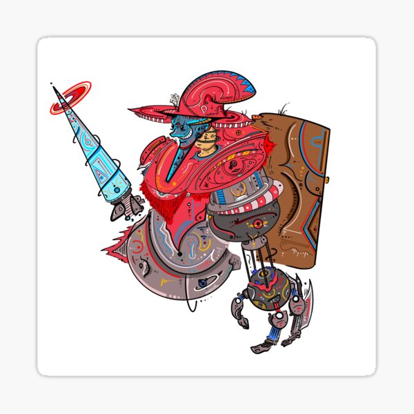 "Travelling Merchant" Sticker by ehibbard2001art | Redbubble