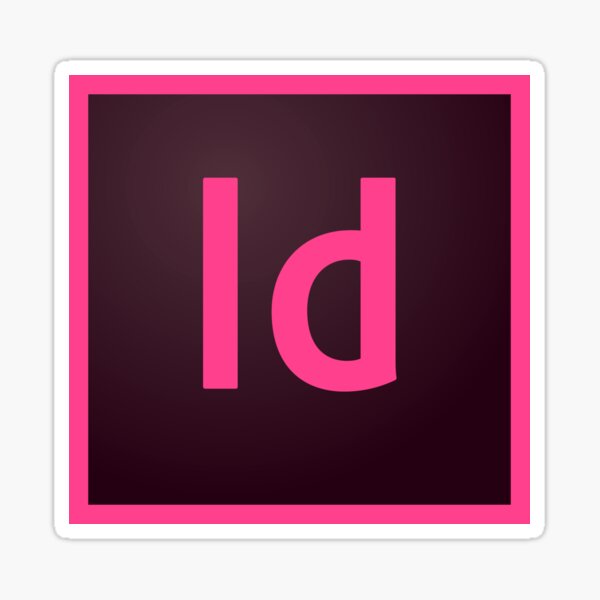 "InDesign Logo Shirt" Sticker for Sale by pearlyventricle | Redbubble