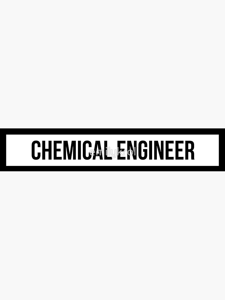 "Chemical Engineer" Sticker for Sale by emilykroll | Redbubble