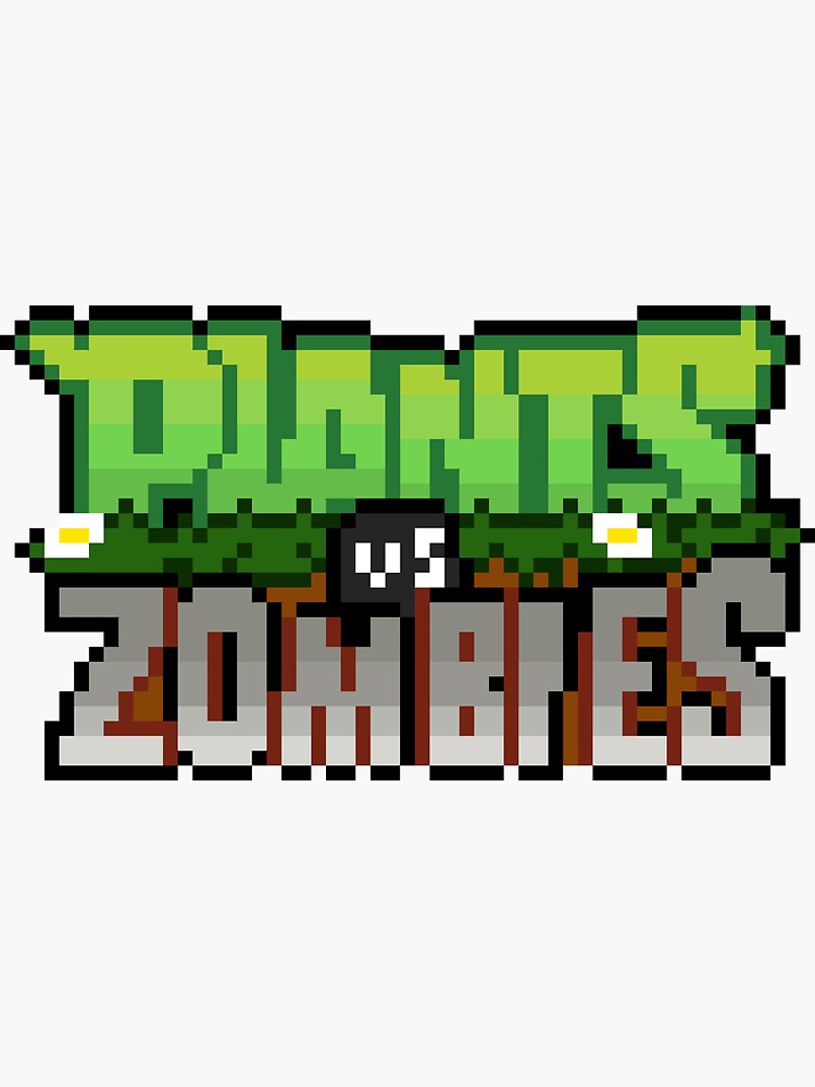 "Plants vs Zombies Logo" Sticker for Sale by DragonmasterDX | Redbubble