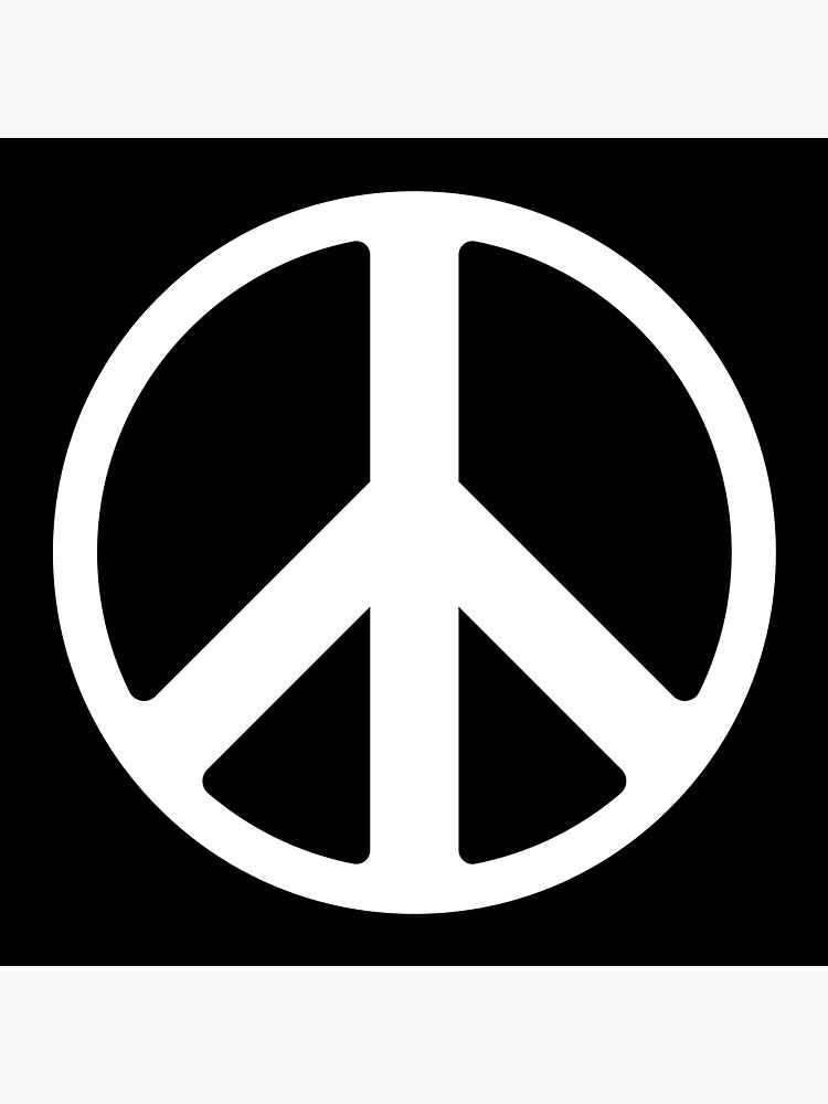 "Classic CND/Peace Symbol" Sticker by destinysagent | Redbubble