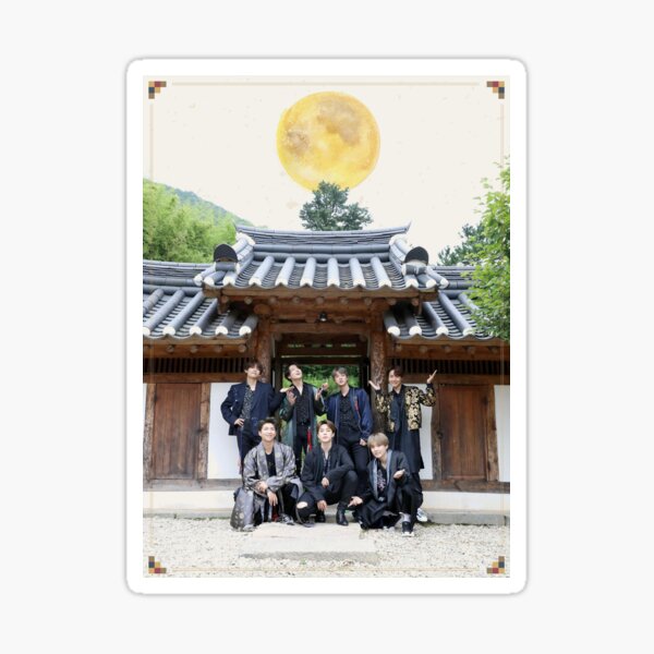"BTS CHUSEOK family photo" Sticker for Sale by rmint99 | Redbubble