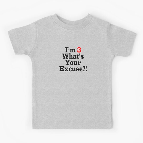 "Toddler Tantrum - I'm Three What's Your Excuse? 3yo T-Shirt" Kids T ...