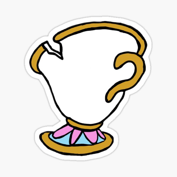 Chip Teacup Stickers | Redbubble