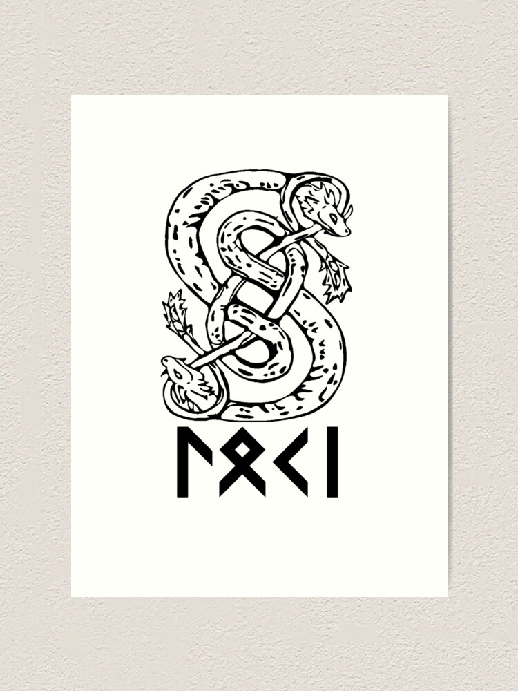 "Loki, Norse Mythology, Norse Runes" Art Print by Jeditwins | Redbubble