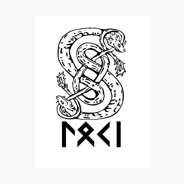 "Loki, Norse Mythology, Norse Runes" Photographic Print for Sale by ...