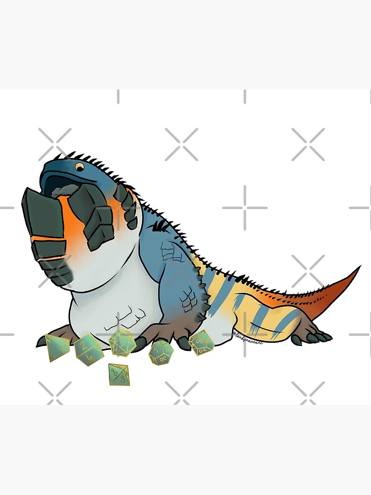 Lámina fotográfica «Dodogama Fan Art- Dados de oro y menta DnD» de ...