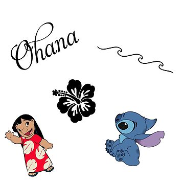 "Stitch ohana sticker pack" Sticker for Sale by Think1nk | Redbubble
